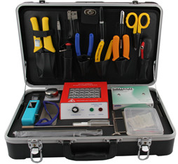 Professional Fiber Optic Connector Termination Tool Kit , Fiber Optic Installation Tools