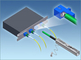 LC / MU Fiber Optic Cable Cleaner 2.5mm 1.25mm , Ergonomic Singleclick Cleaner