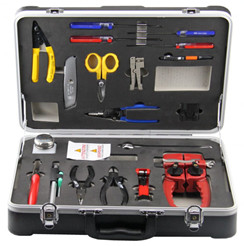 Pro ' S Fusion Splicing Tool KitKF - 6200 , High Standard Fiber Optic Cable Splicing Tools